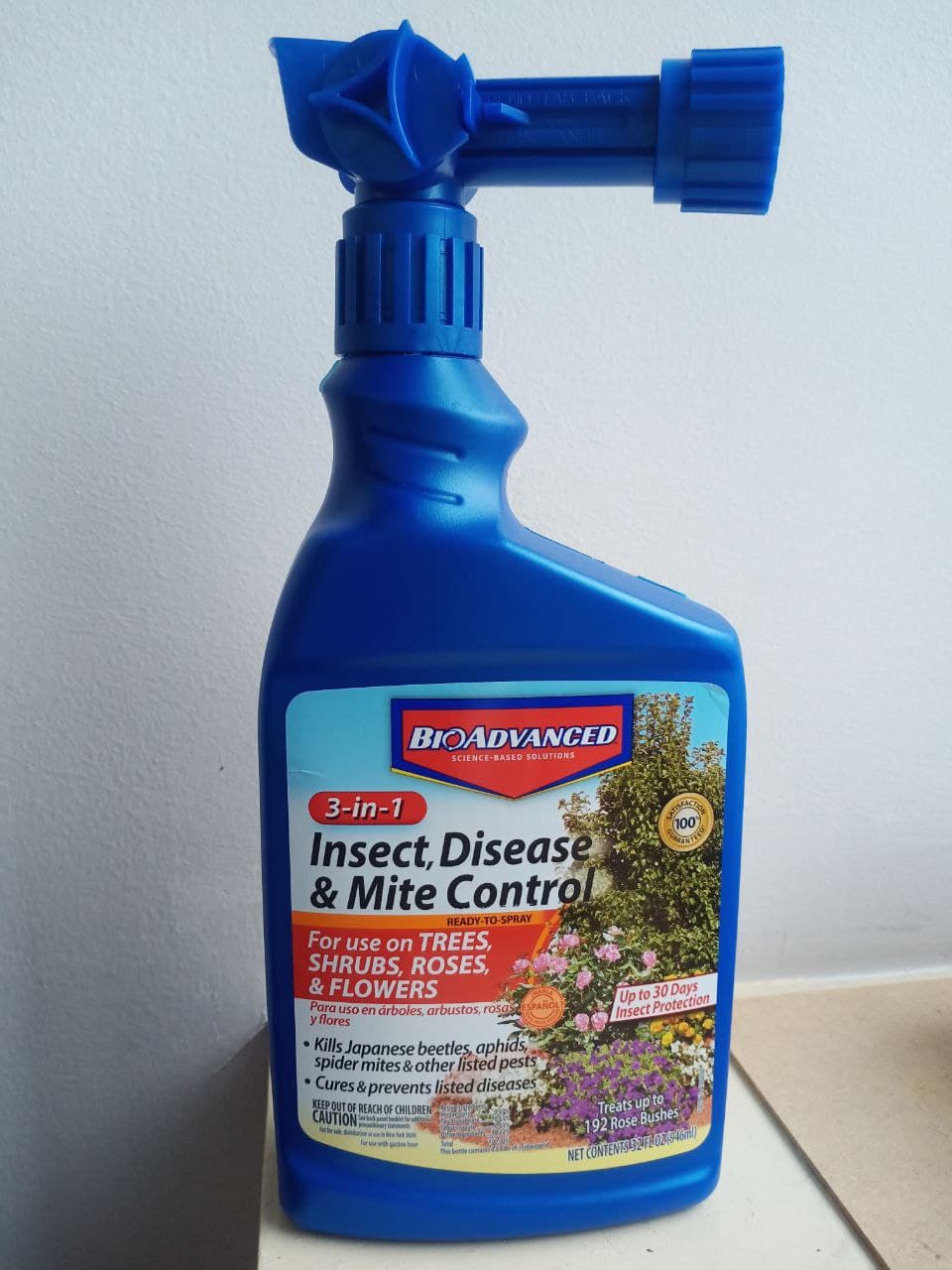 BioAdvanced 701287A Miticide Pesticide Fungicide 3-in-1 Insect, Disease ...