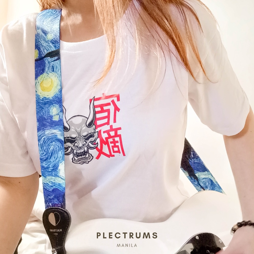 Van Gogh The Starry Night Acoustic Electric Guitar Strap Plectrums ...