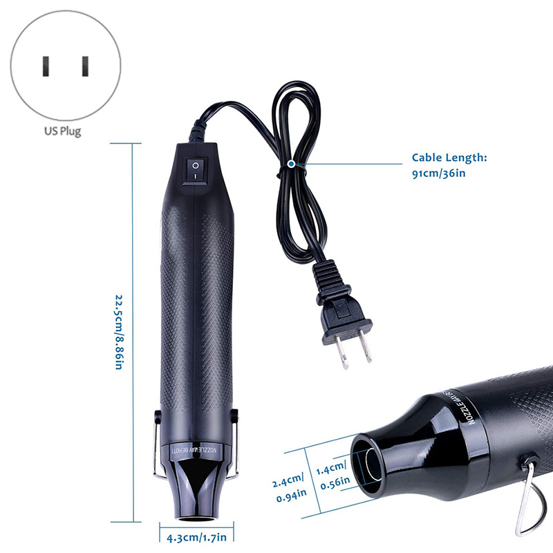 Electric Portable Hot Air Tool for DIY Craft Embossing, Shrink Wrapping ...