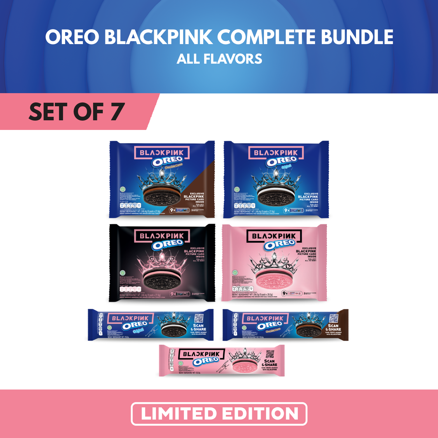 Oreo Blackpink Complete Bundle - All Flavors Multipacks and Slugs ...
