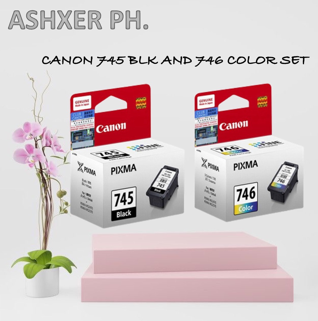 Canon 745/746 PG-745 and CL-746 Black & Tricolor Original Ink Cartridge ...