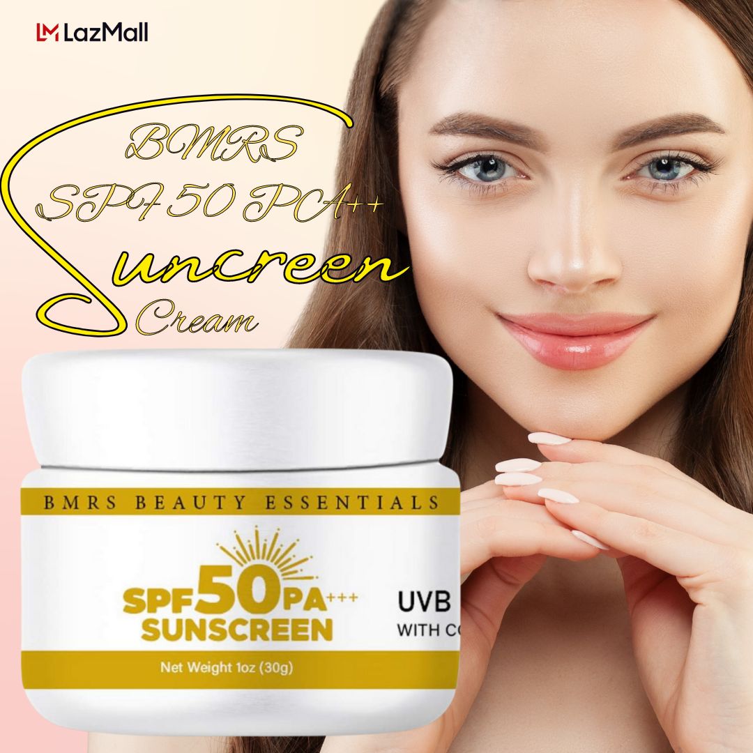 BMRS Sunscreen Cream Spf 50++ 10X Whitening Light Weight With UVA And ...