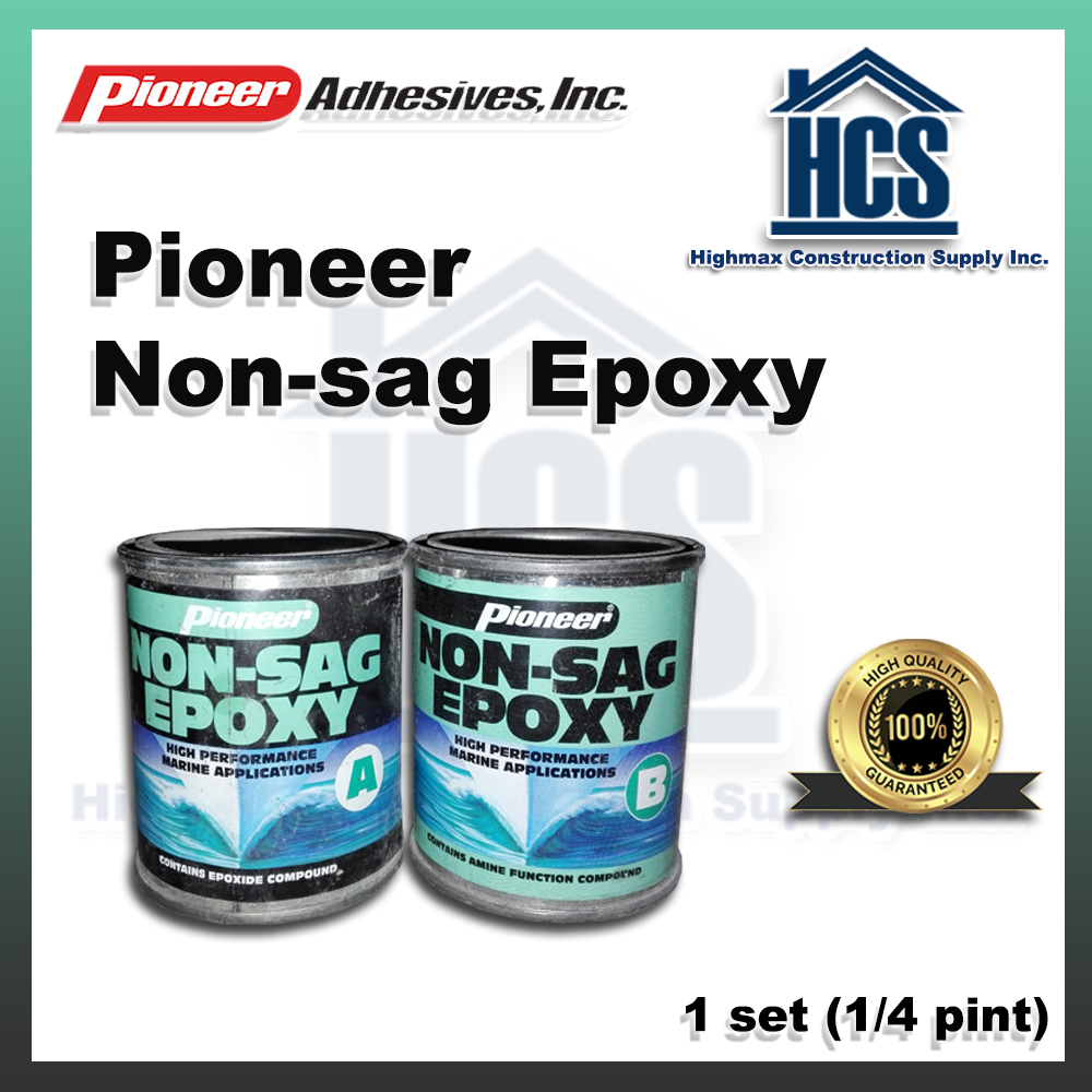 Pioneer Non-sag Epoxy set 1/4 pint (1/8 liter size) | Lazada PH