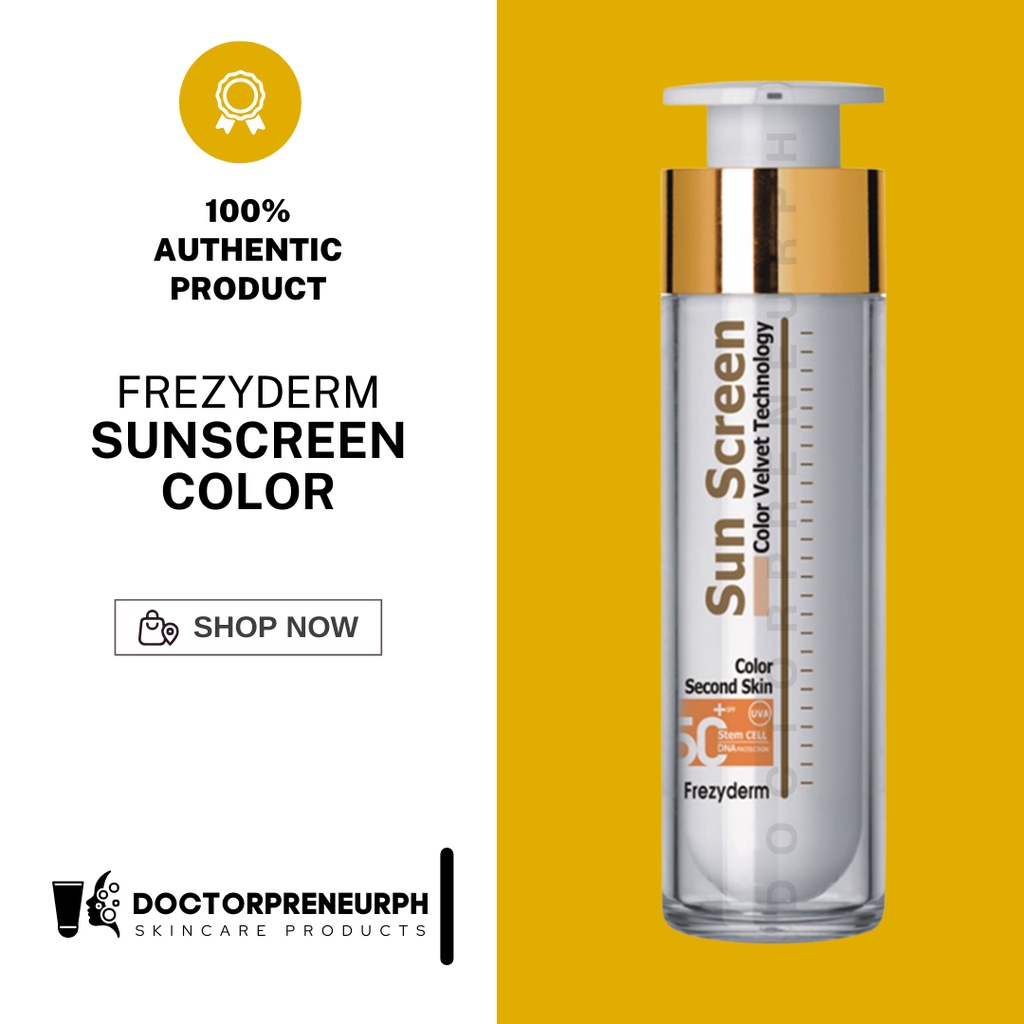 Frezyderm Sun Screen Color Velvet Face SPF 50 (50ml) (TINTED) | Lazada PH