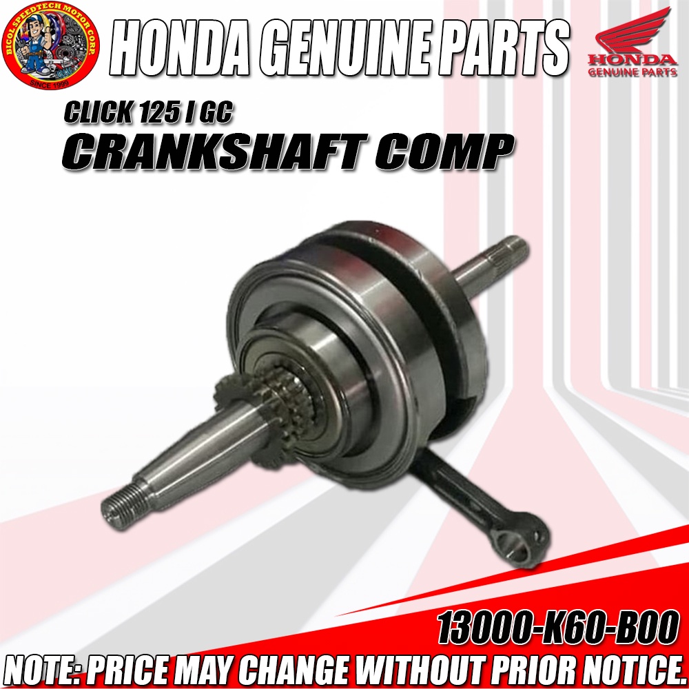 CLICK 125 I GC CRANKSHAFT COMP (HPI) (Genuine: 13000-K60-B00) | Lazada PH