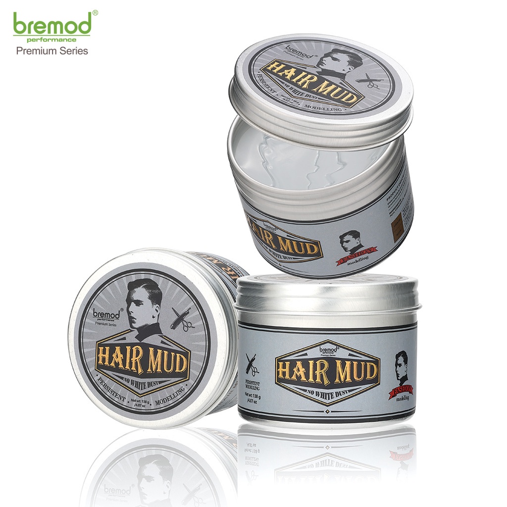 Bremod Premium Hair Mud 138g Hair Styling Mud Strong Hold Shape ...