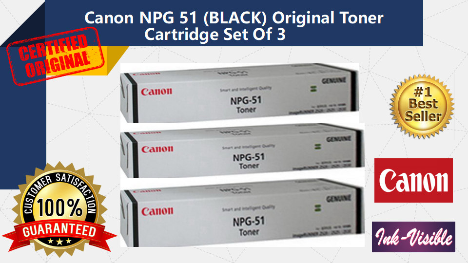 CANON NPG 51 ORIGINAL TONER CARTRIDGE BLACK SET OF 3 | Lazada PH