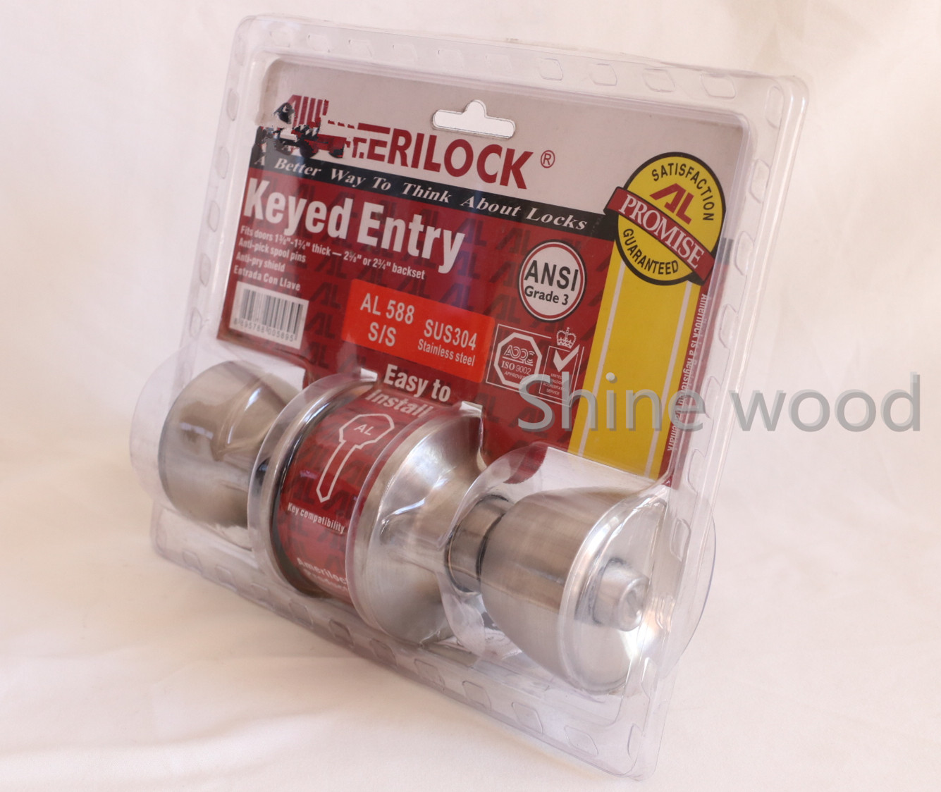 Amerilock Cylindrical DOOR LOCK 587|588 Stainless steel with keys ...