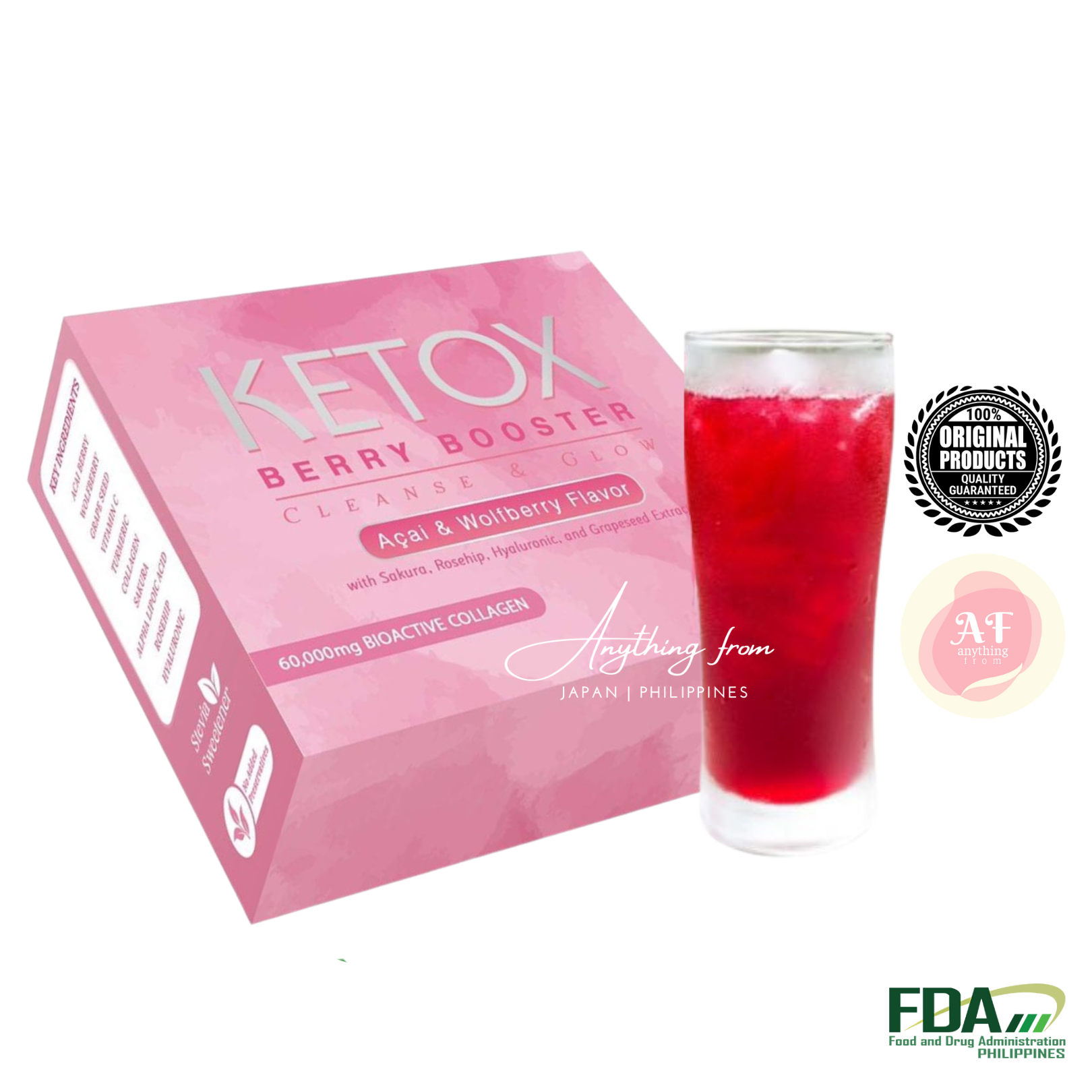 Ketox Berry Booster and Ketox Tropical Burner by BeautéFit 10 sachets ...