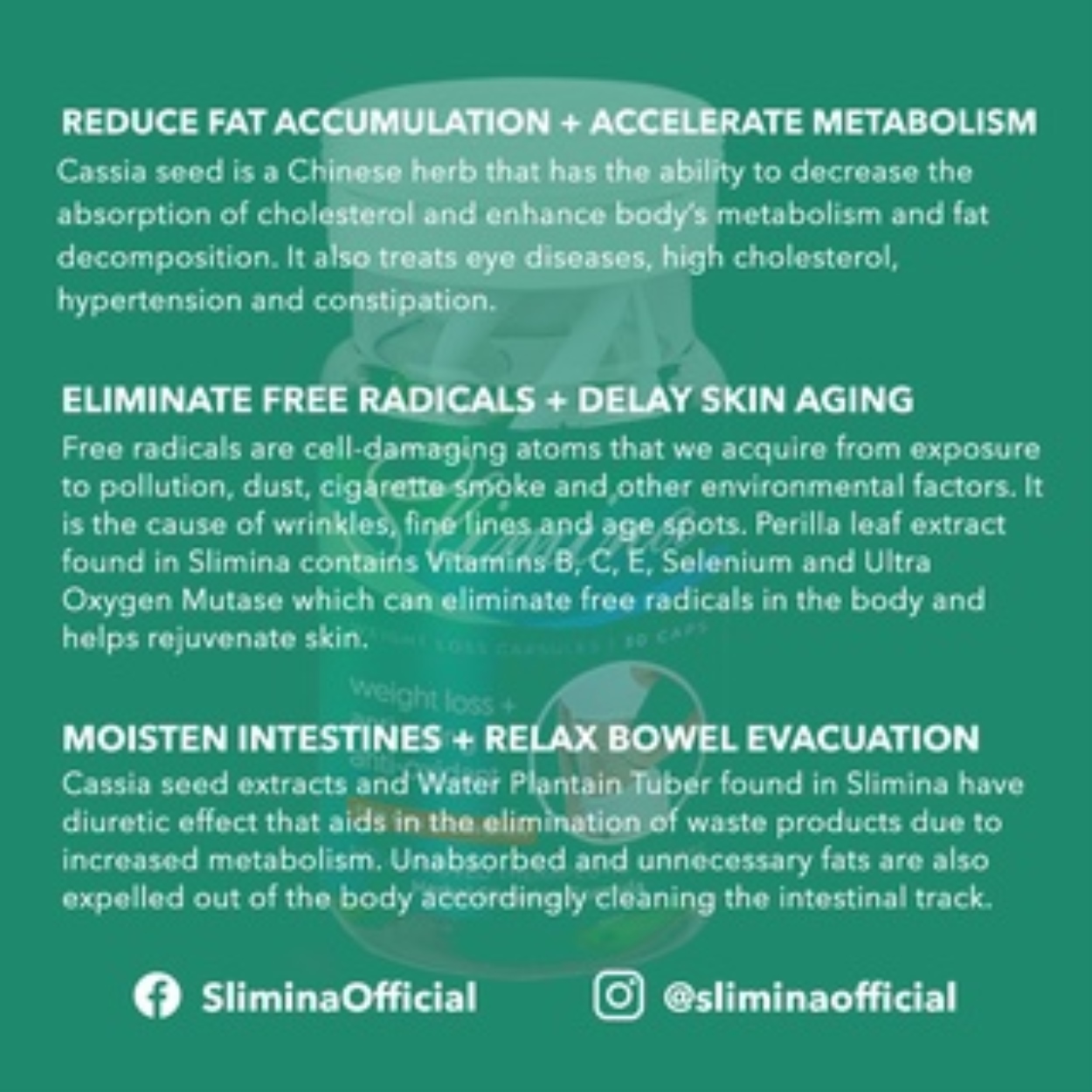 Slimina Weight Loss Capsules - Strong Formulation (AUTHENTIC) | Lazada PH