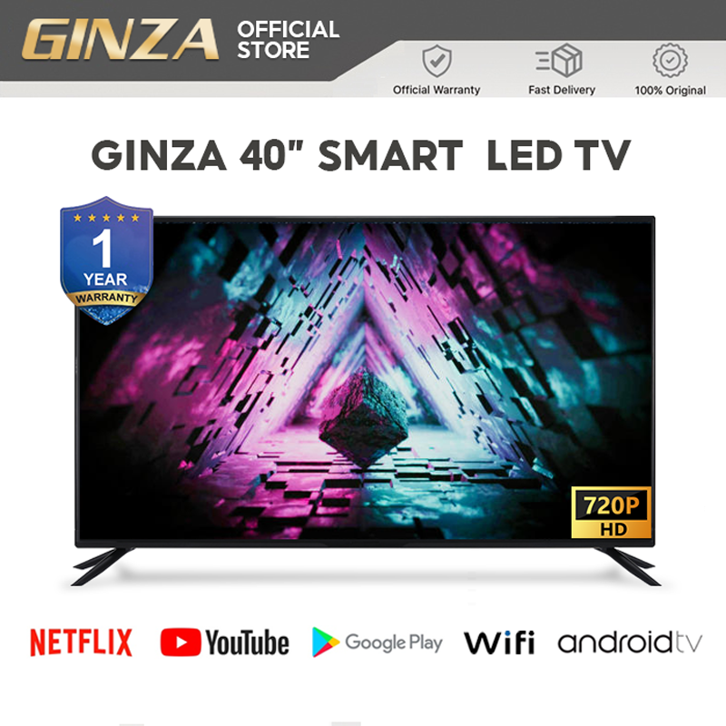 GINZA Smart TV 40 Inches TV Flat Screen Smart TV 43 inch smart led tv ...