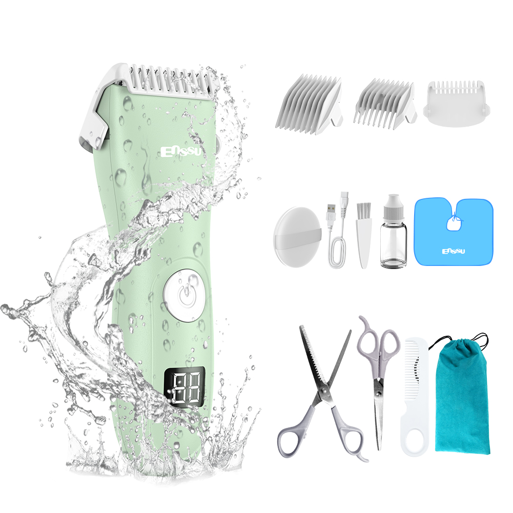 Electric Silent Baby Hair Clipper Professional Hair Cutting Set for ...