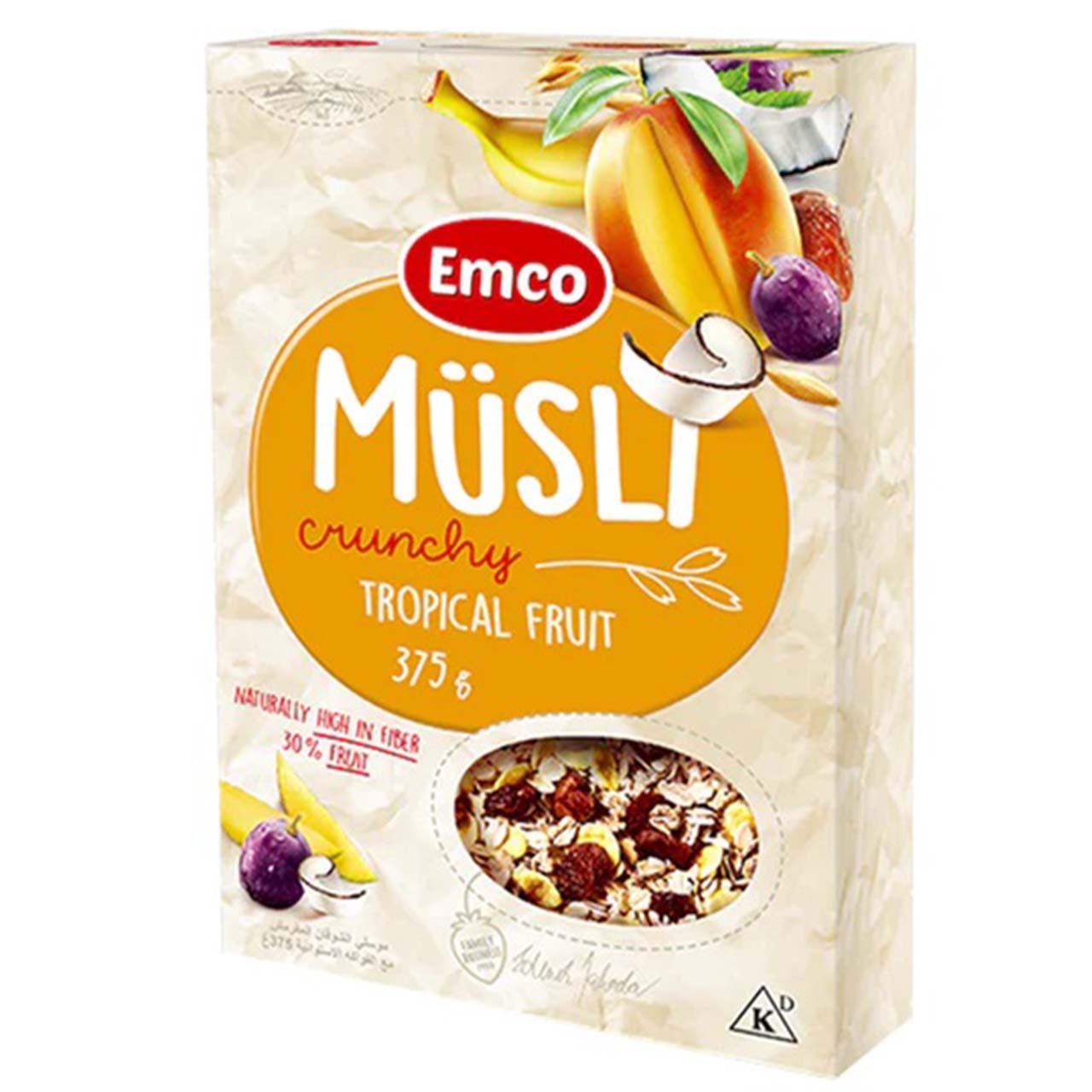 Emco Musli Crunchy Oat Cereal Tropical Fruit 375g | Lazada PH