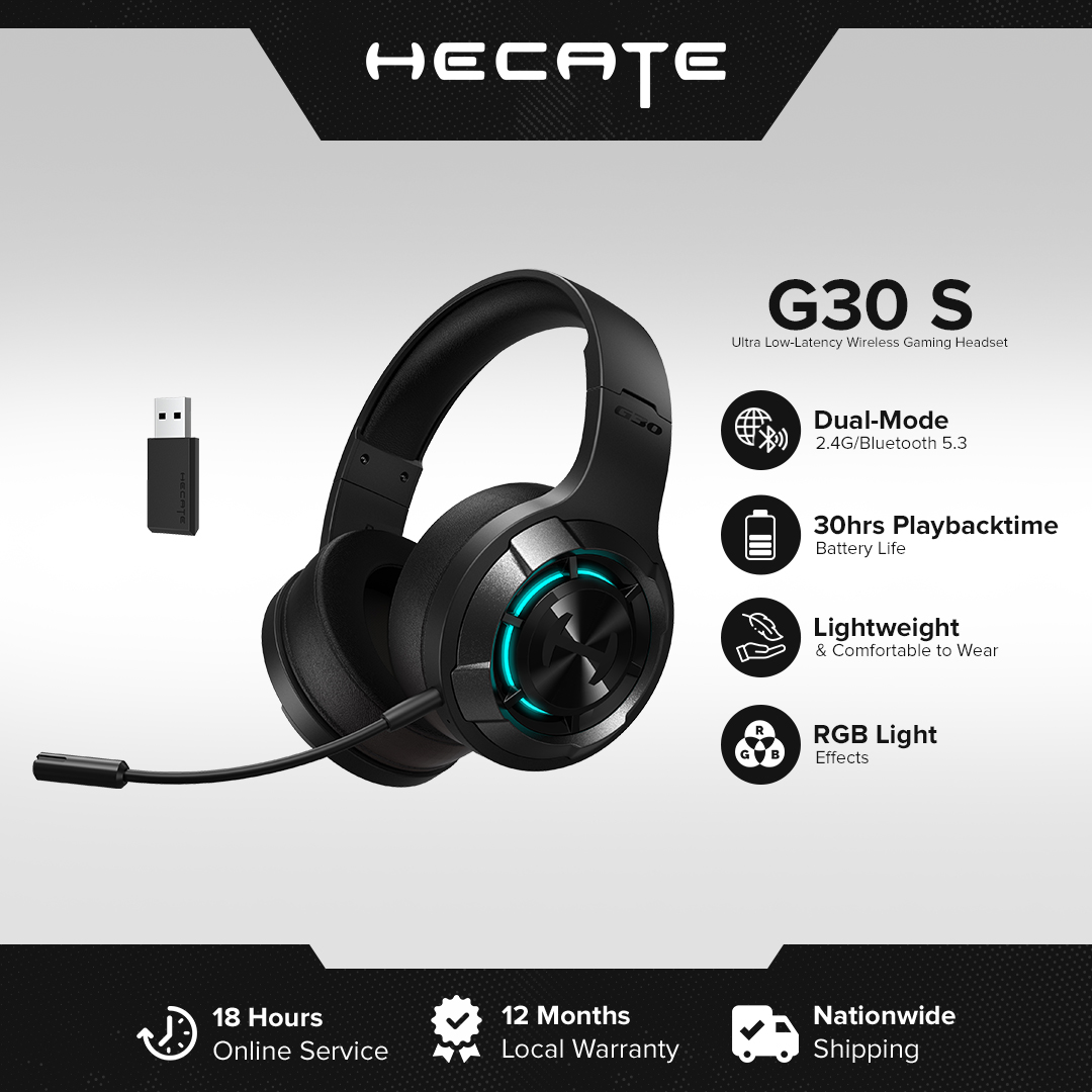 Hecate G30S DUAL- MODE GAMING Wireless HEADSET | Lazada PH
