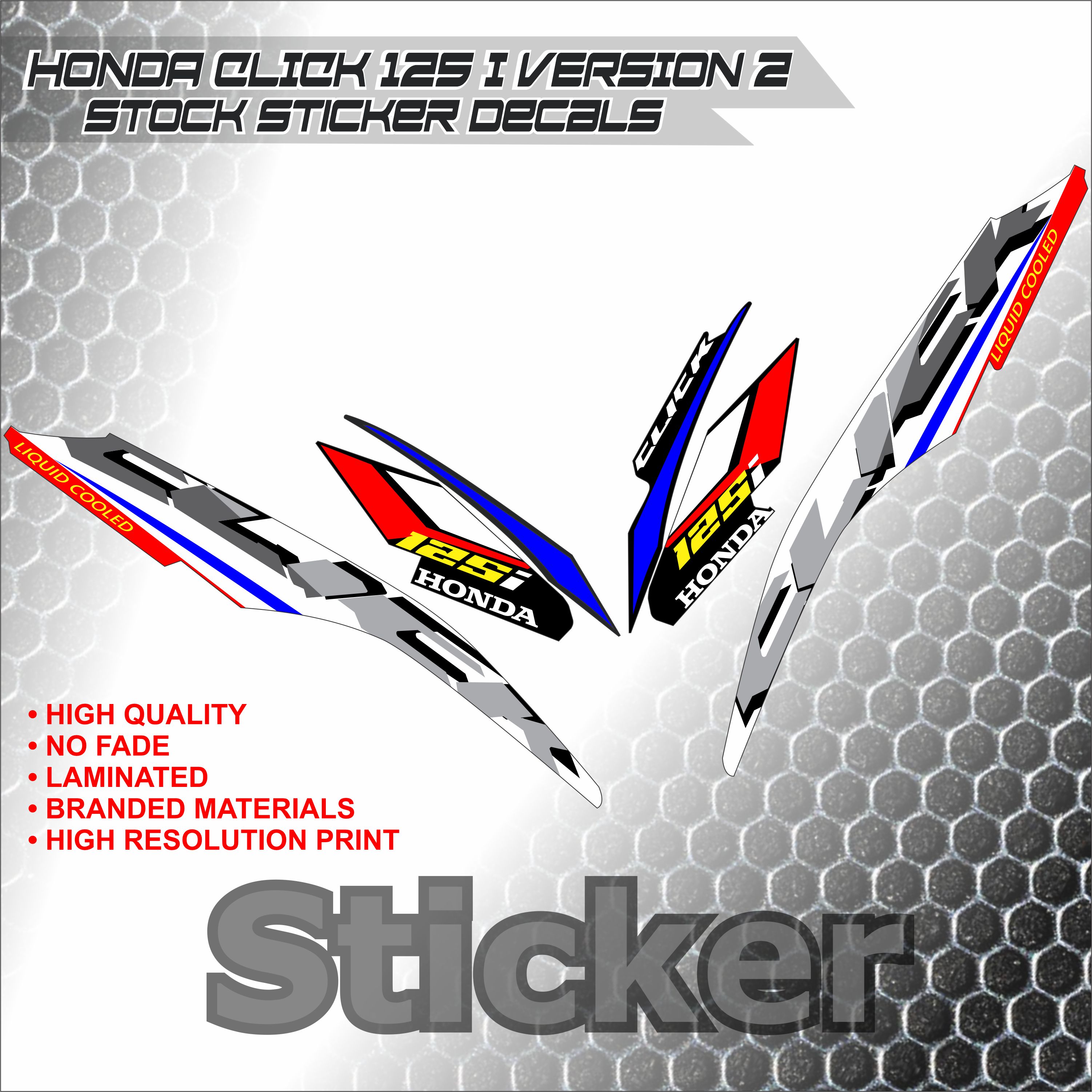 Click 125i v2 Stock Sticker | Lazada PH