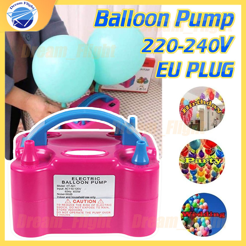 🇵🇭 Electric Balloon Pump Double-hole Automatic Pump Pink Double Nozzle ...