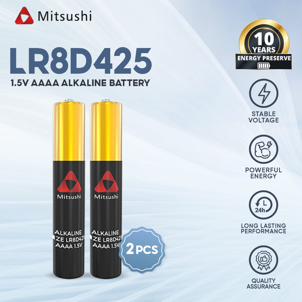 Mitsushi LR8D425 1.5V 2pcs. AAAA Alkaline Battery | Lazada PH