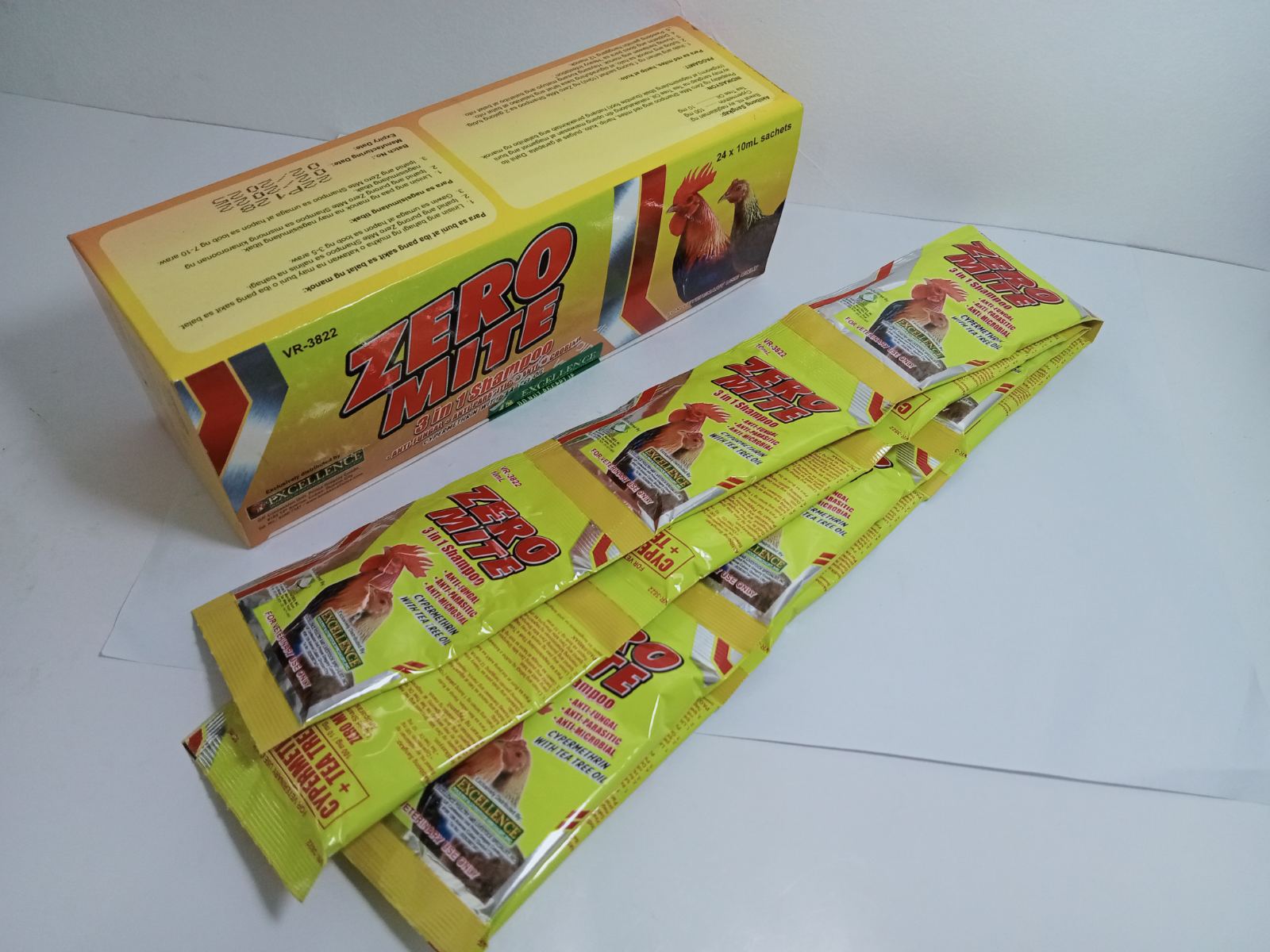 [APS] 6 PCS SACHET ZERO MITE SHAMPOO /10 ML (1 Sachet) / PARA SA MANOK ...