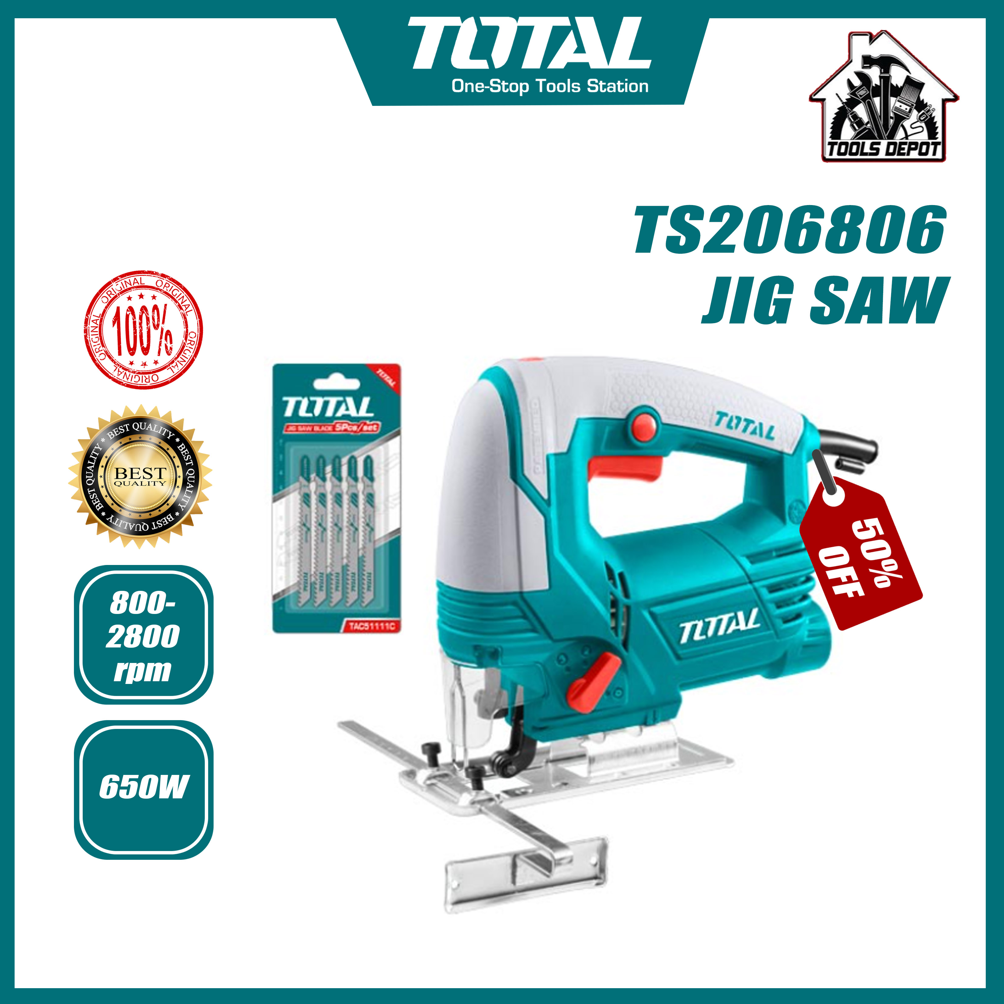 TOTAL JIGSAW 580W | Lazada PH