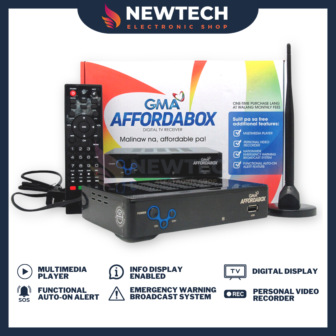 NewTech GMA Affordabox Digital TV Receiver for Digital Television ...