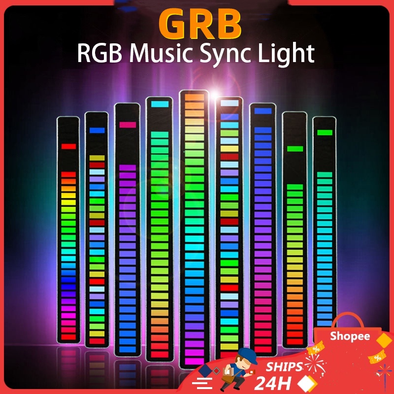 Sound Control Creative LED Strip Sound Control Rhythm Light Bar RGB ...