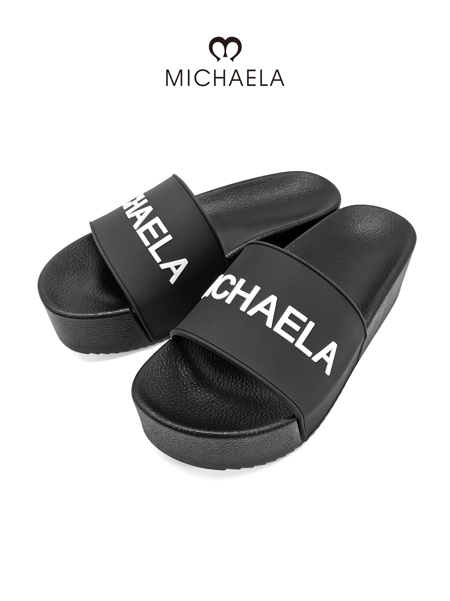 MICHAELA Chunky Sliders for Women Girls Comfy Anti-Slip Slippers for ...
