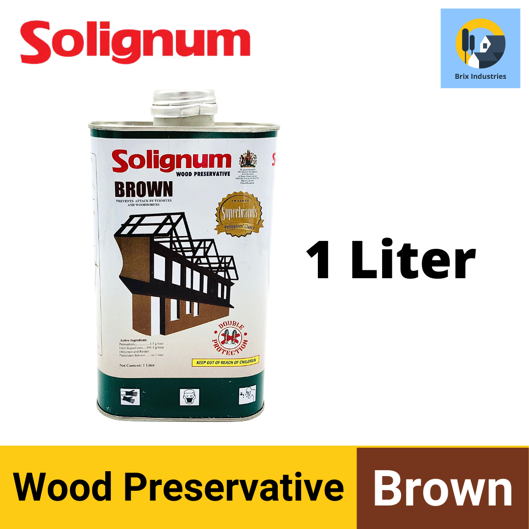Solignum Wood Preservative Brown or Colourless AZ 1 Liter Prevents ...