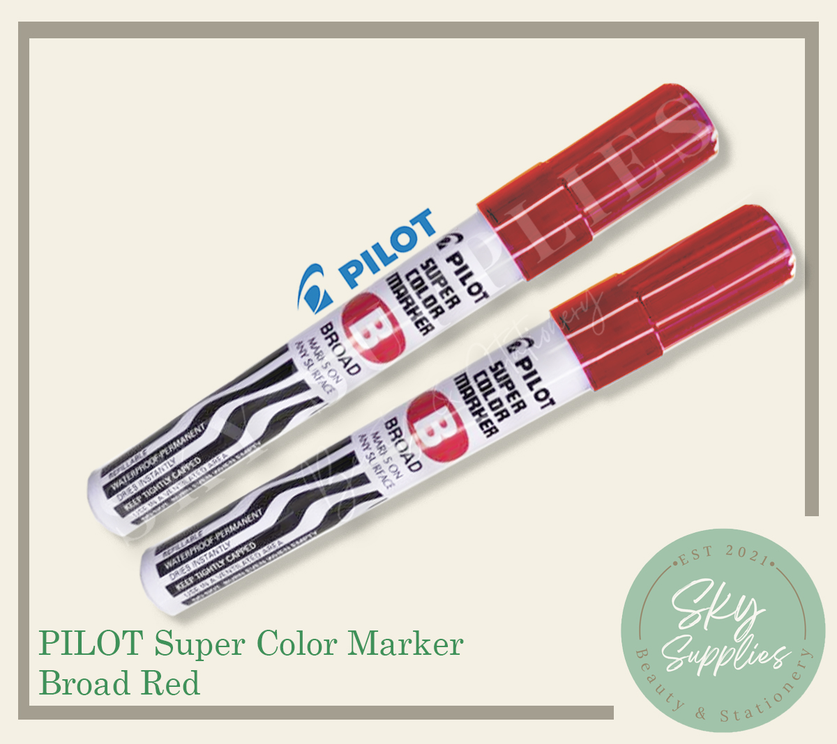 2pcs Pilot Permanent Marker Fine and Broad Tip | Lazada PH