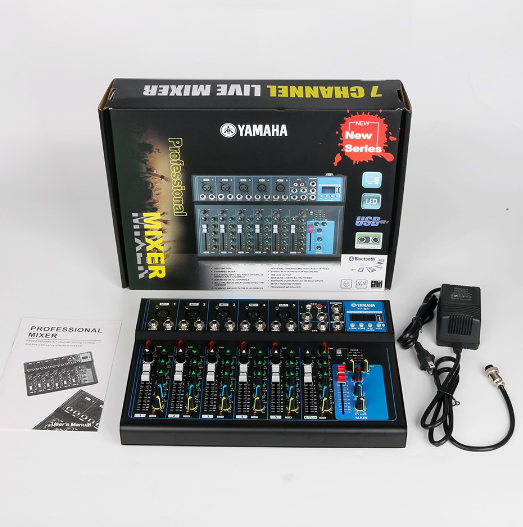 YAMAHA F7 7-channel audio mixer 48V power balance adjustment Bluetooth ...