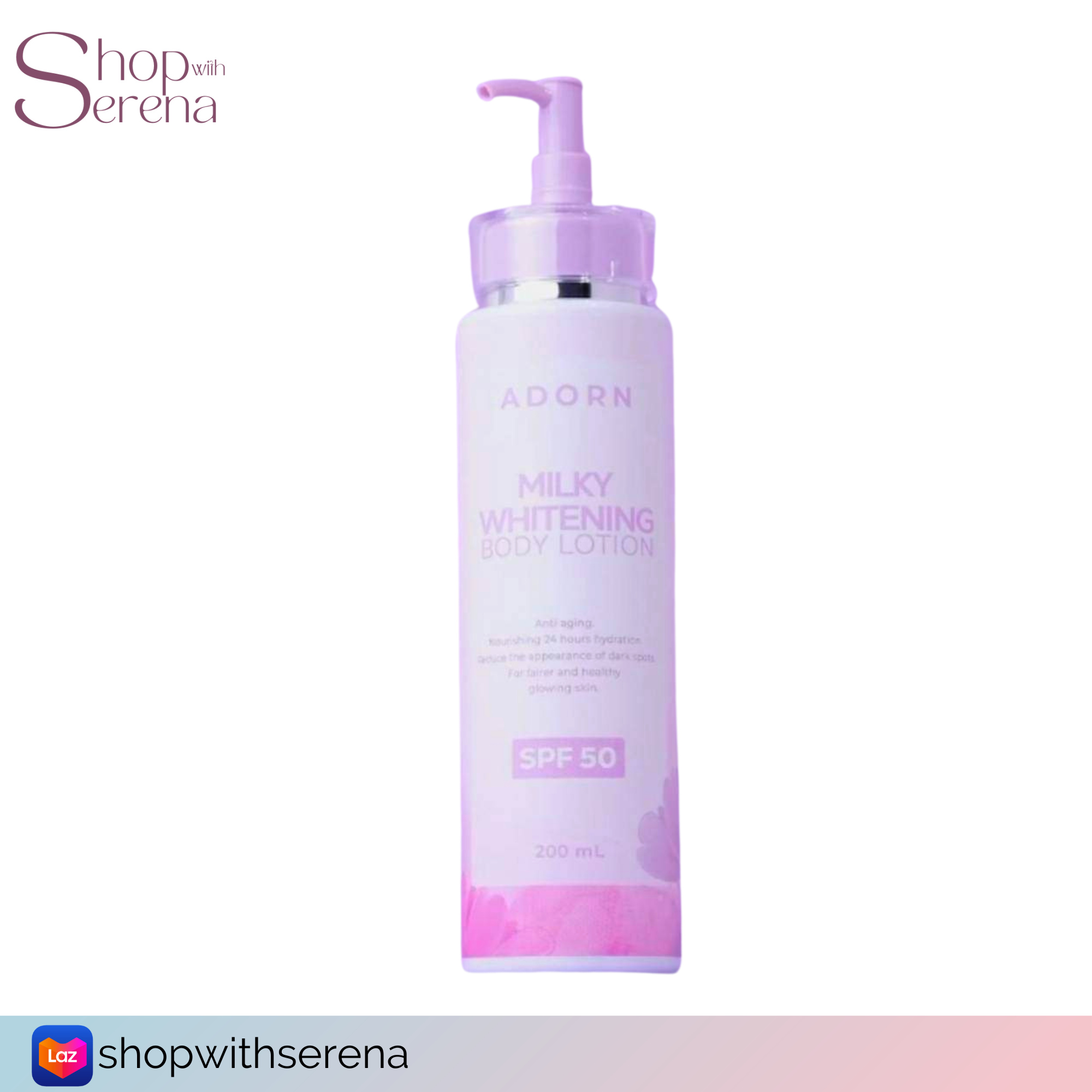 Adorn Milky Whitening Body Lotion SPF50, Adorn Camille Trinidad, Shop ...