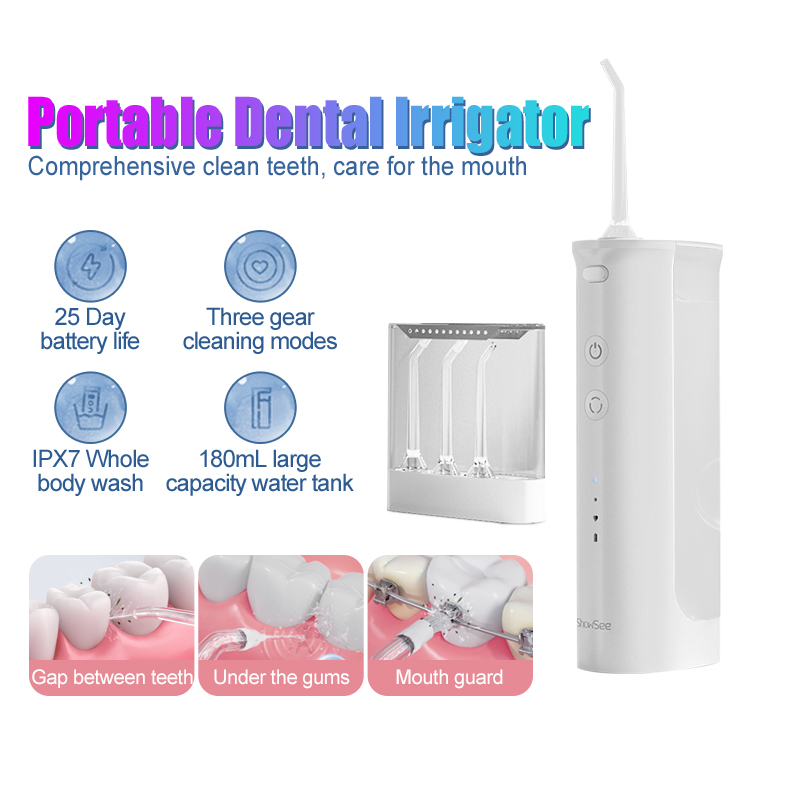 Xiaomi Portable Oral Dental Irrigator Cordless Wate Flosser Waterproof ...