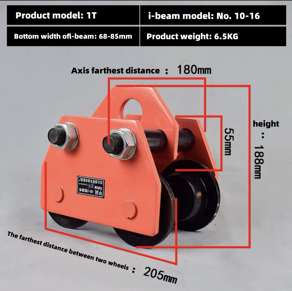 HEAVY DUTY PLAIN TROLLEY 1TON/2TON HANGER TROLLEY | Lazada PH