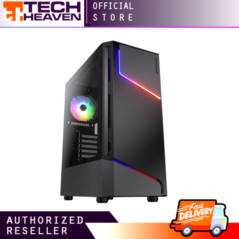 COUGAR MX360 RGB MID-TOWER GAMING CASE W/ TG /1*ARGB FAN (ATX) | Lazada PH