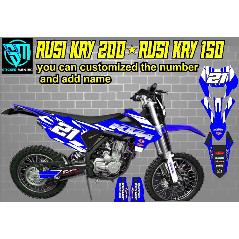 HOT SELL Rusi KRY 200 KRY 150 full body decals | Lazada PH