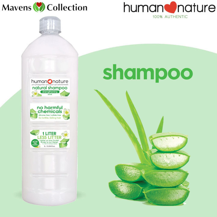 Human Heart Nature Strengthening Aloe Natural Shampoo 1L | Lazada PH