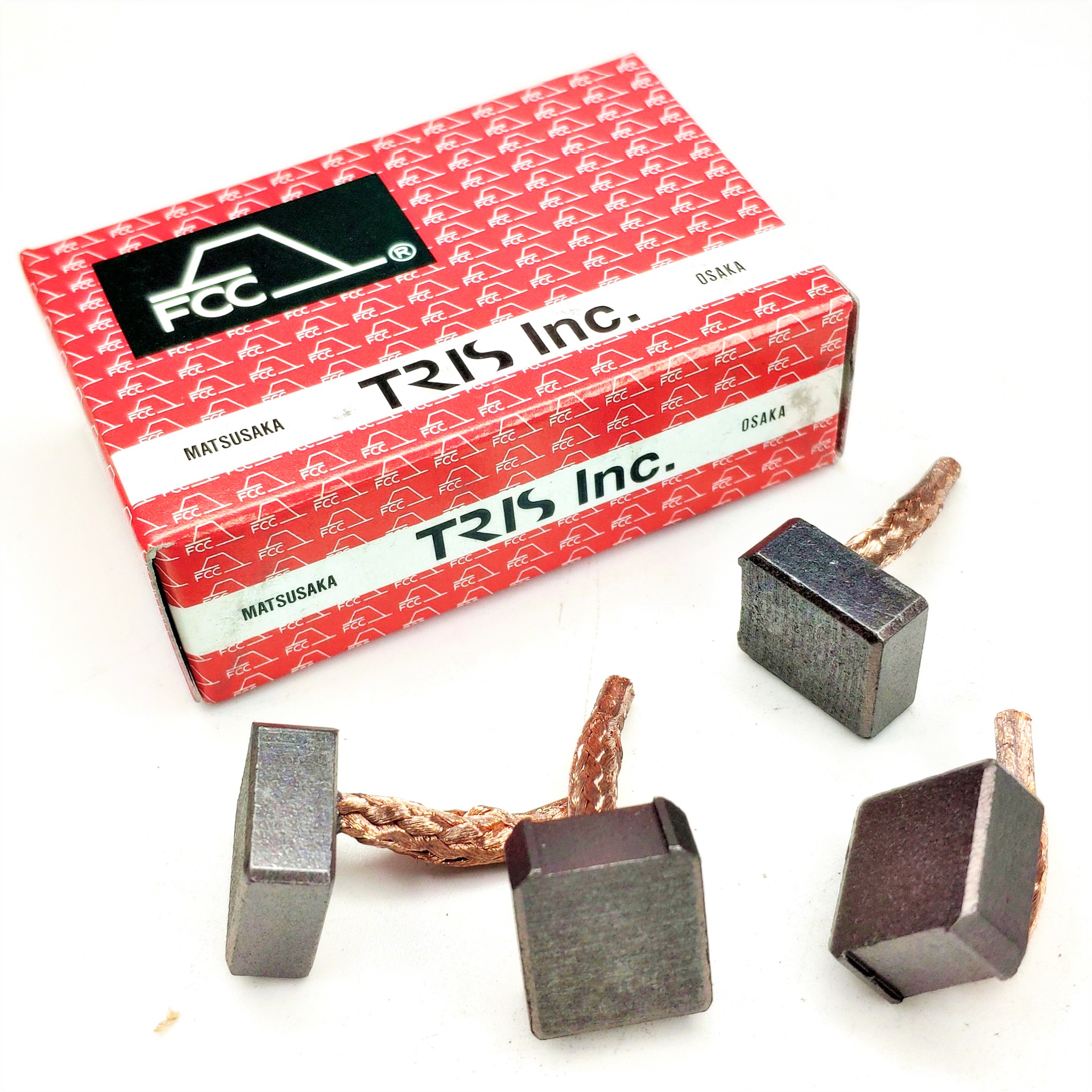 FCC Starter Carbon Brush Fits Toyota Vios Altis Fortuner Innova 2NX-FE ...