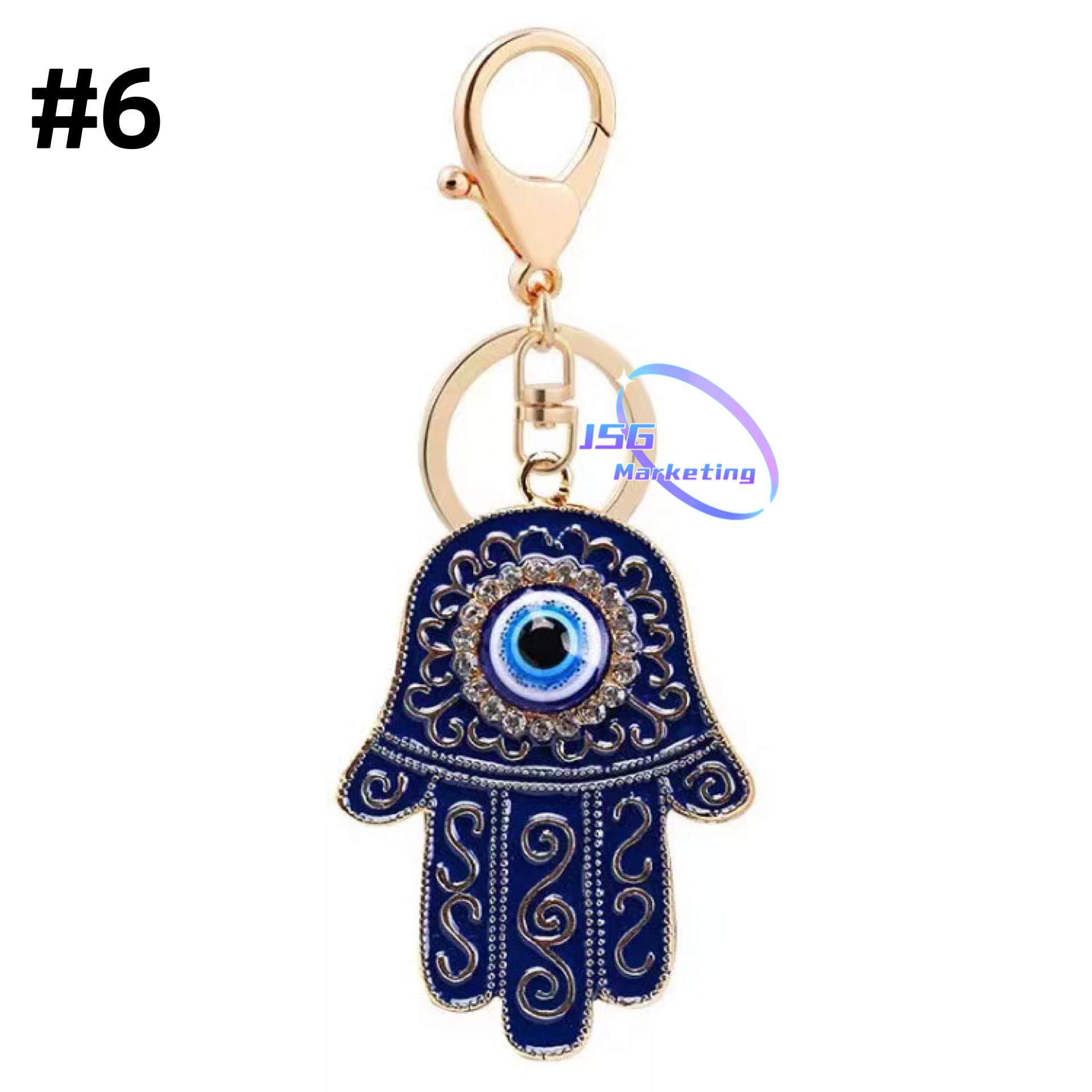 Turkish Blue Evil Eye Keychain Car keychain & bag keychain Amulet Lucky ...
