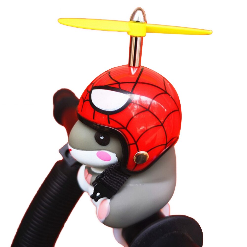 Cartoon Kids Bike Bell Hamster Shape Bicycle Bells Propeller Helmet Mountain Bike Handlebar ...