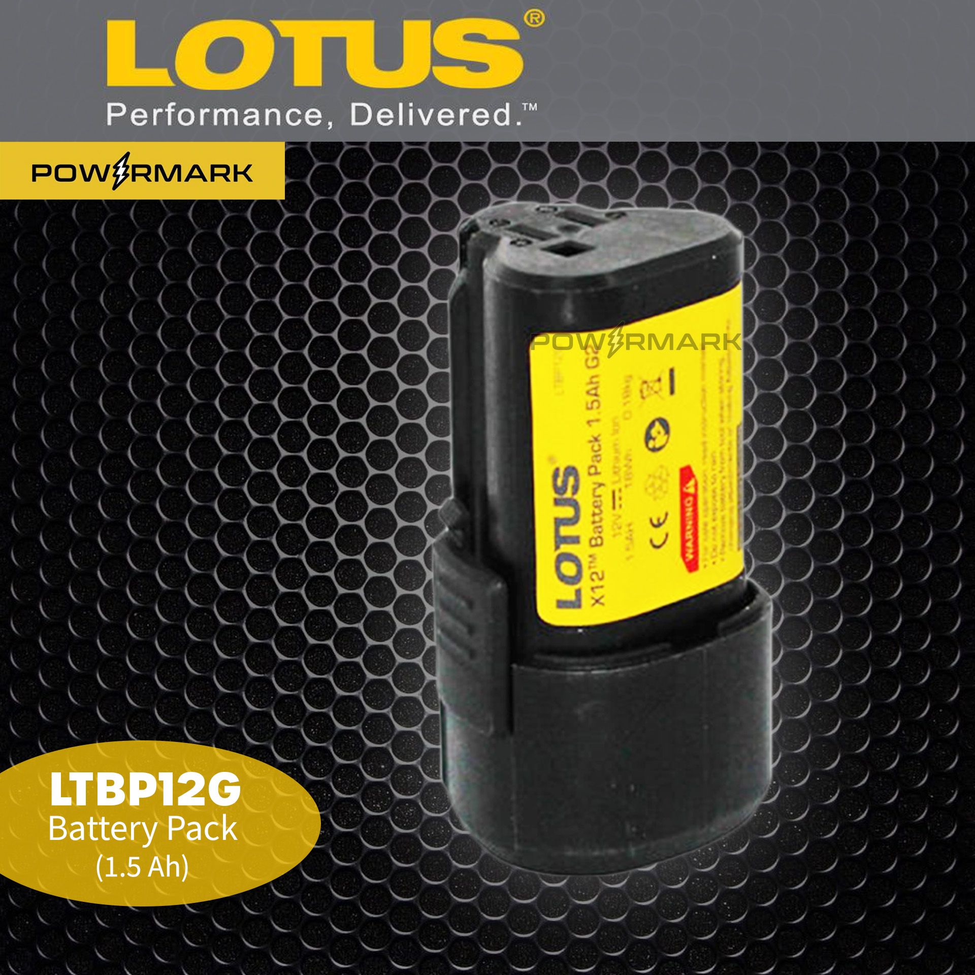 LOTUS LTBP12G Battery Pack 12V 1.5Ah [POWERMARK | LAC] | Lazada PH