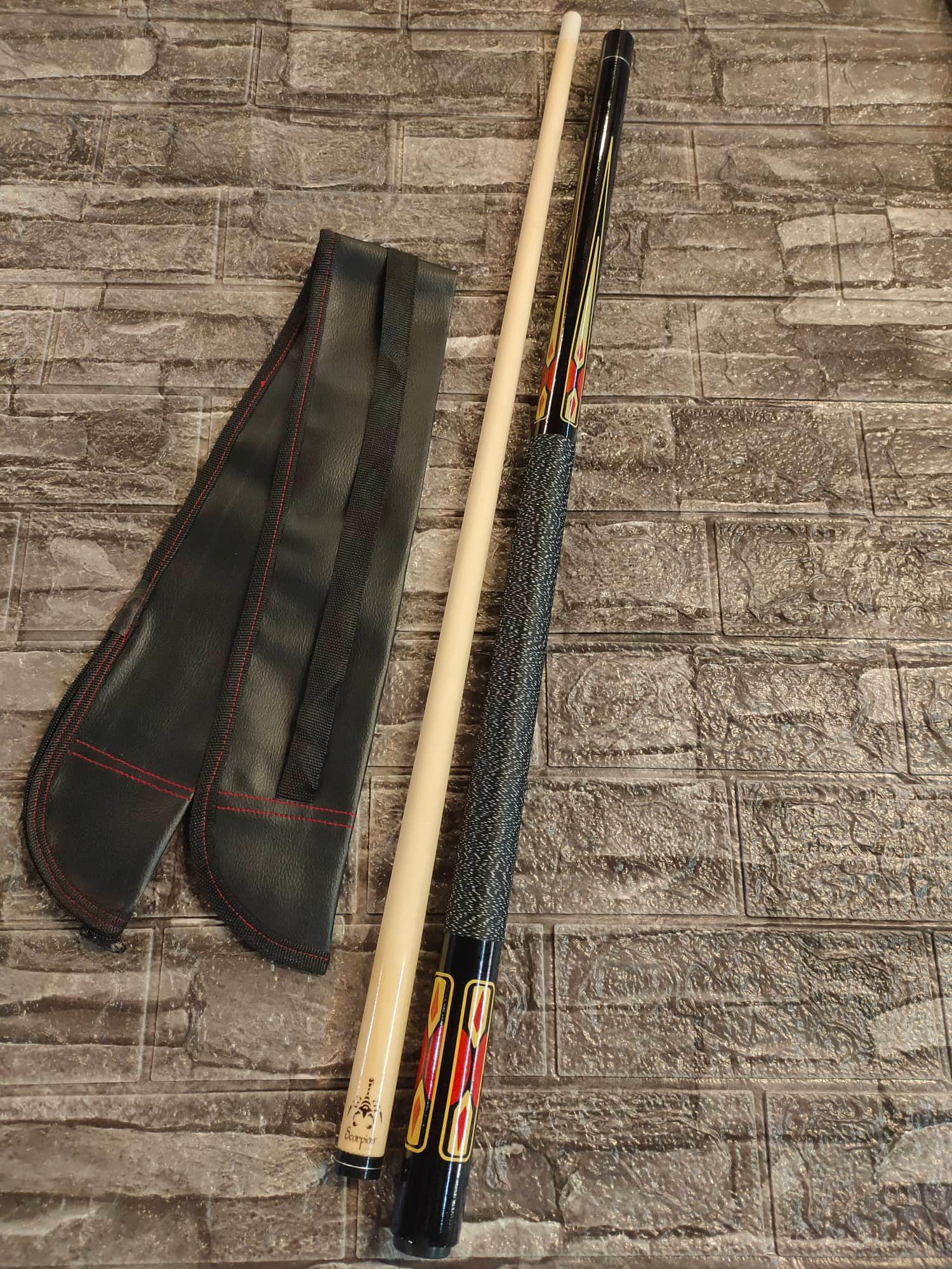 Scorpion billiard cue stick with free softcase / tako ng bilyaran ...