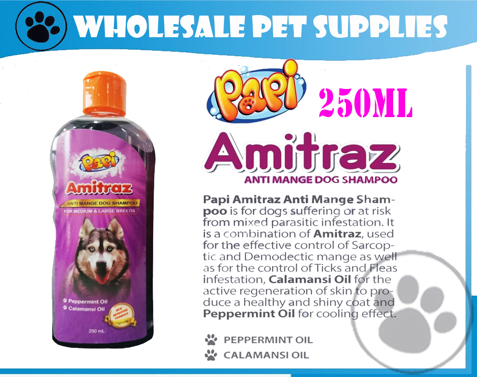PAPI AMITRAZ Anti Mange Dog Shampoo | 250ml | Lazada PH