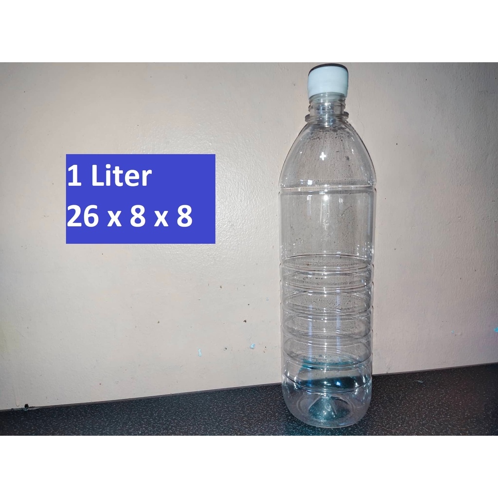 Pet plastic Bottle 1 Liter 500 ml and 350 ml with free cap | Lazada PH