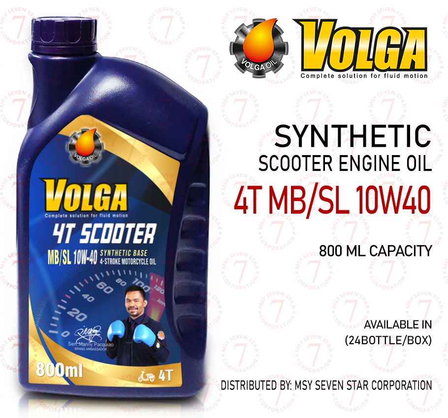 VOLGA 4T MB/SL 10W40 800mL Synthetic Motorcycle Scooter Engine Oil | Lazada PH