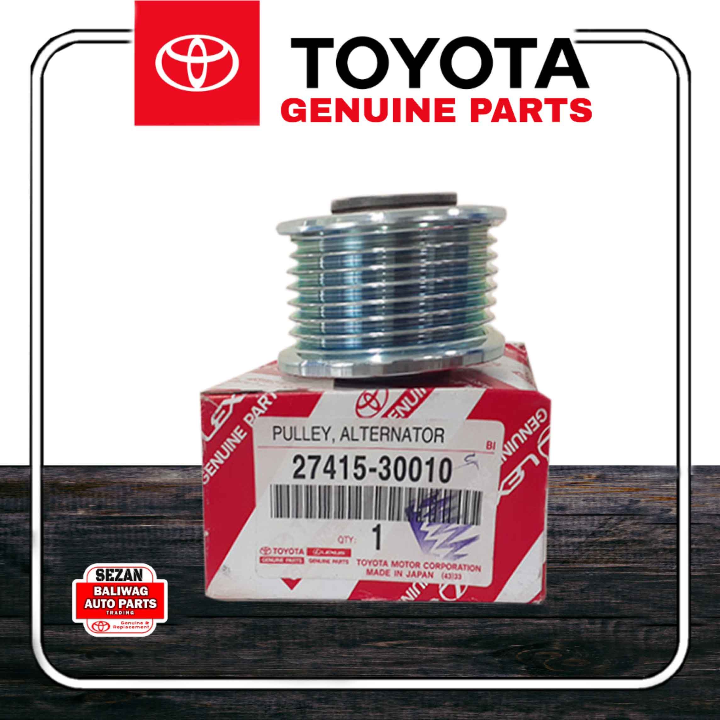 ORIGINAL TOYOTA ALTERNATOR PULLEY 17 MM HOLE HIACE COMMUTER GRANDIA ...