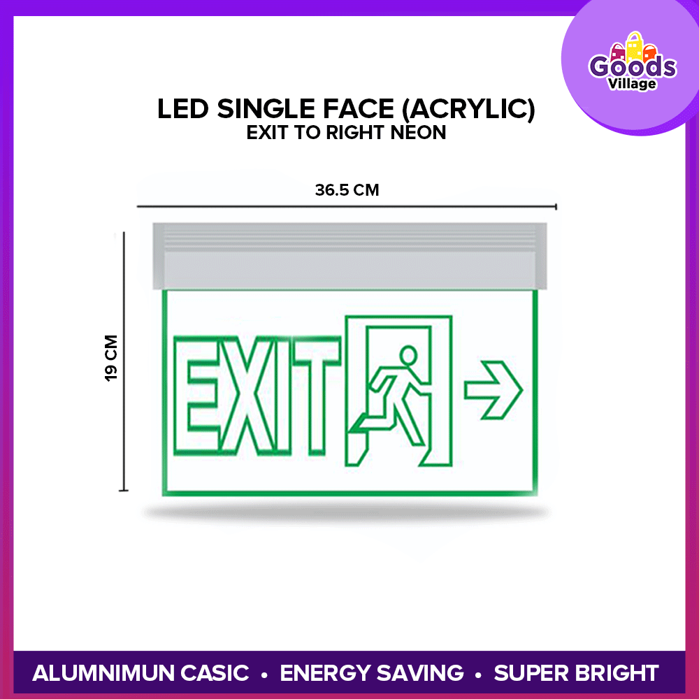 High Quality EXIT LED Light Emergency EXIT / Left Right Double Face ...