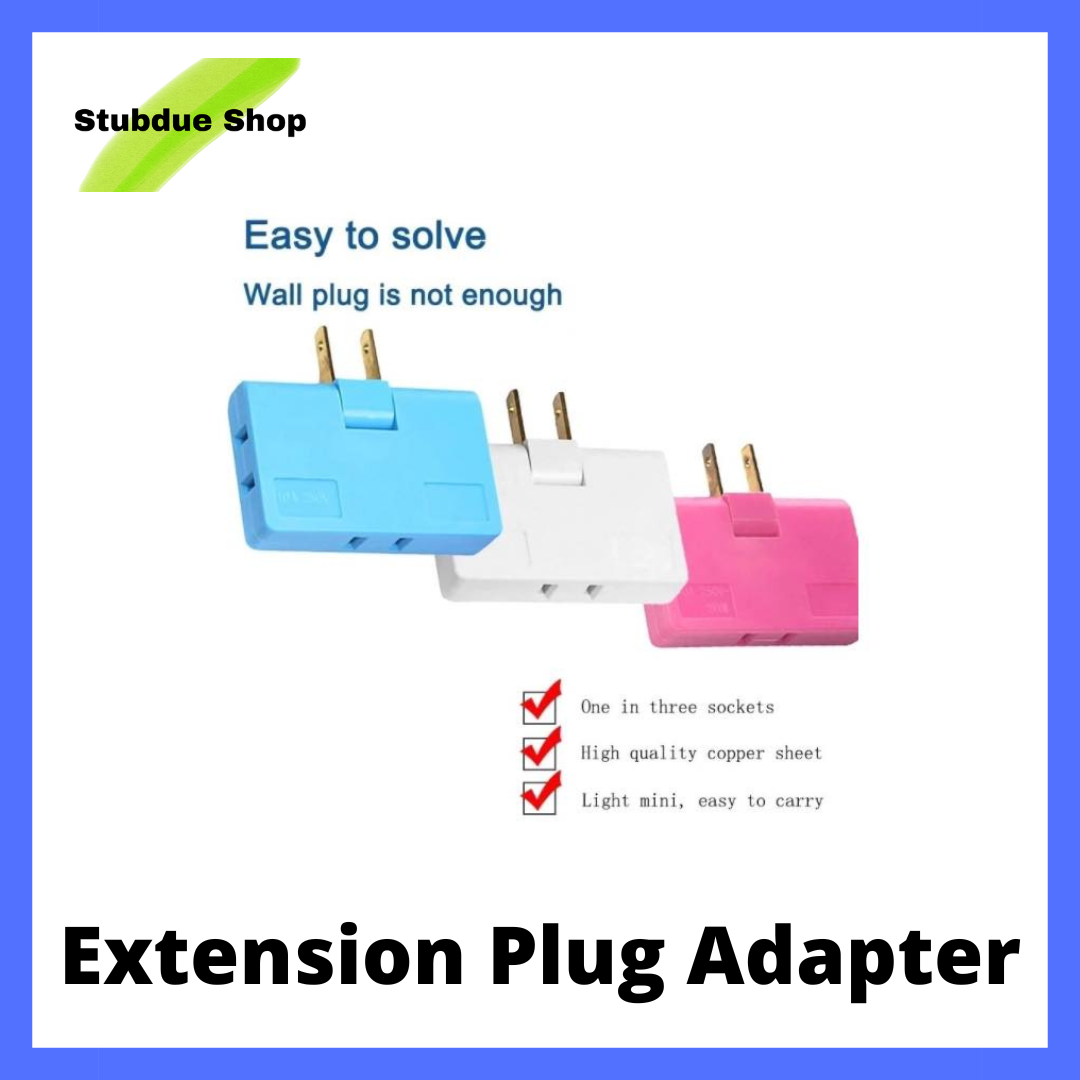 Foldable 3 in 1 Extension Plug Adapter 2500W | Lazada PH