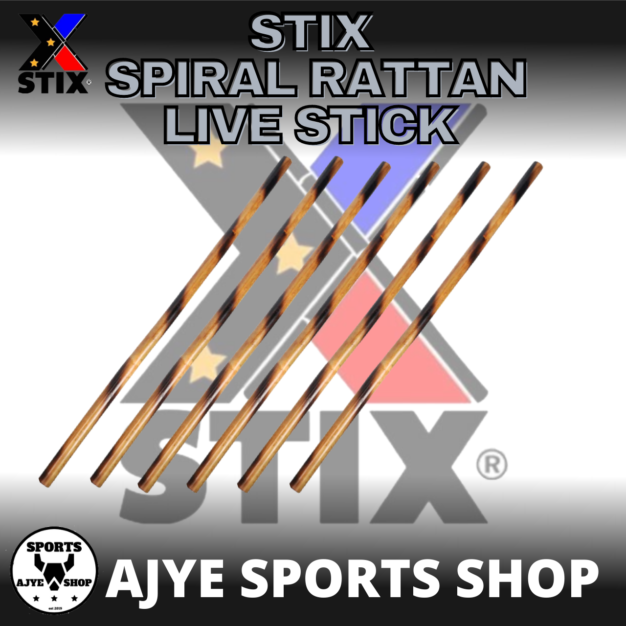 STIX ARNIS | ESKRIMA | SPIRAL RATTAN LIVE STICK | Lazada PH
