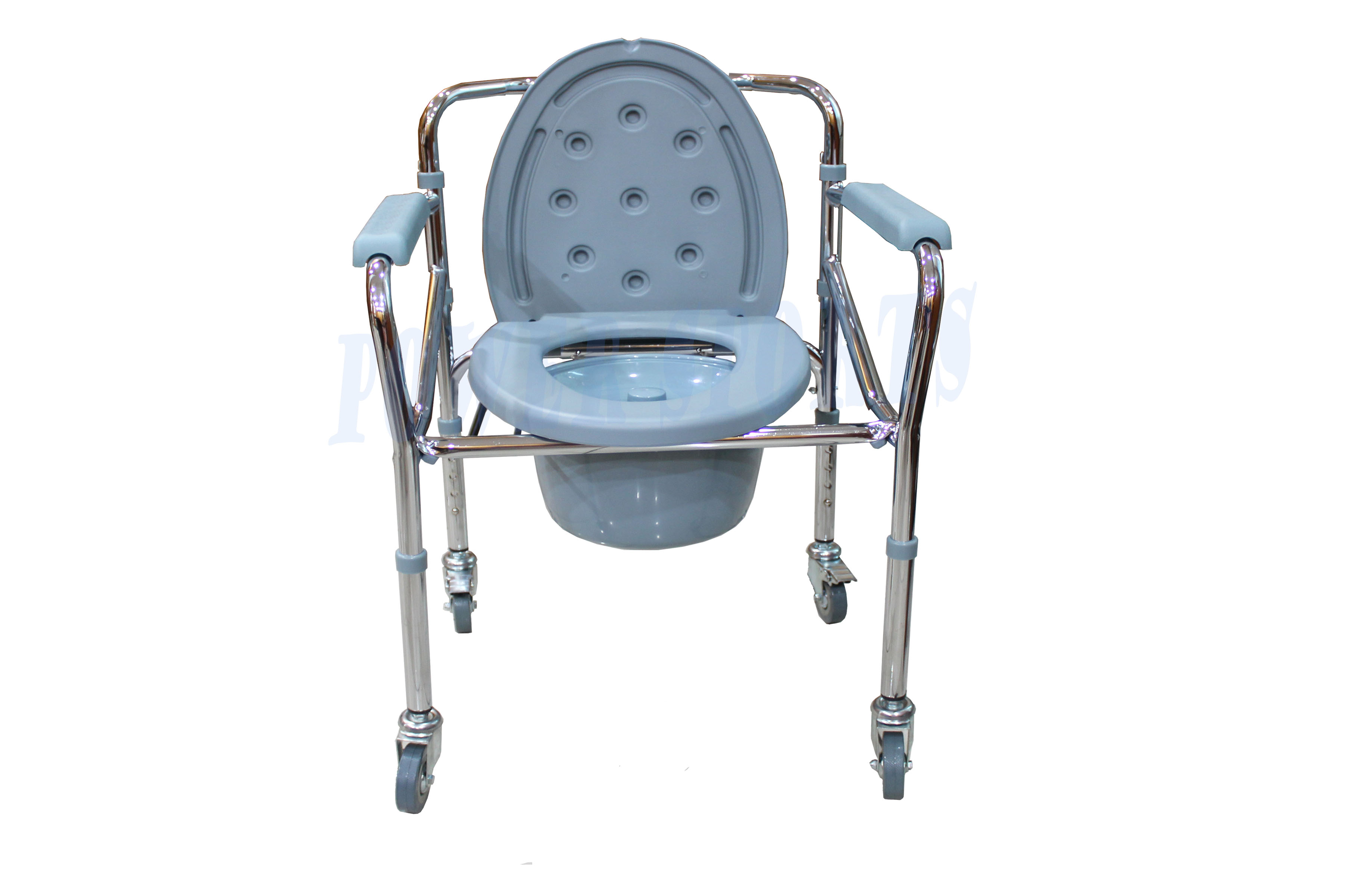 Steel Commode Foldable Wheelchair with wheels | Lazada PH