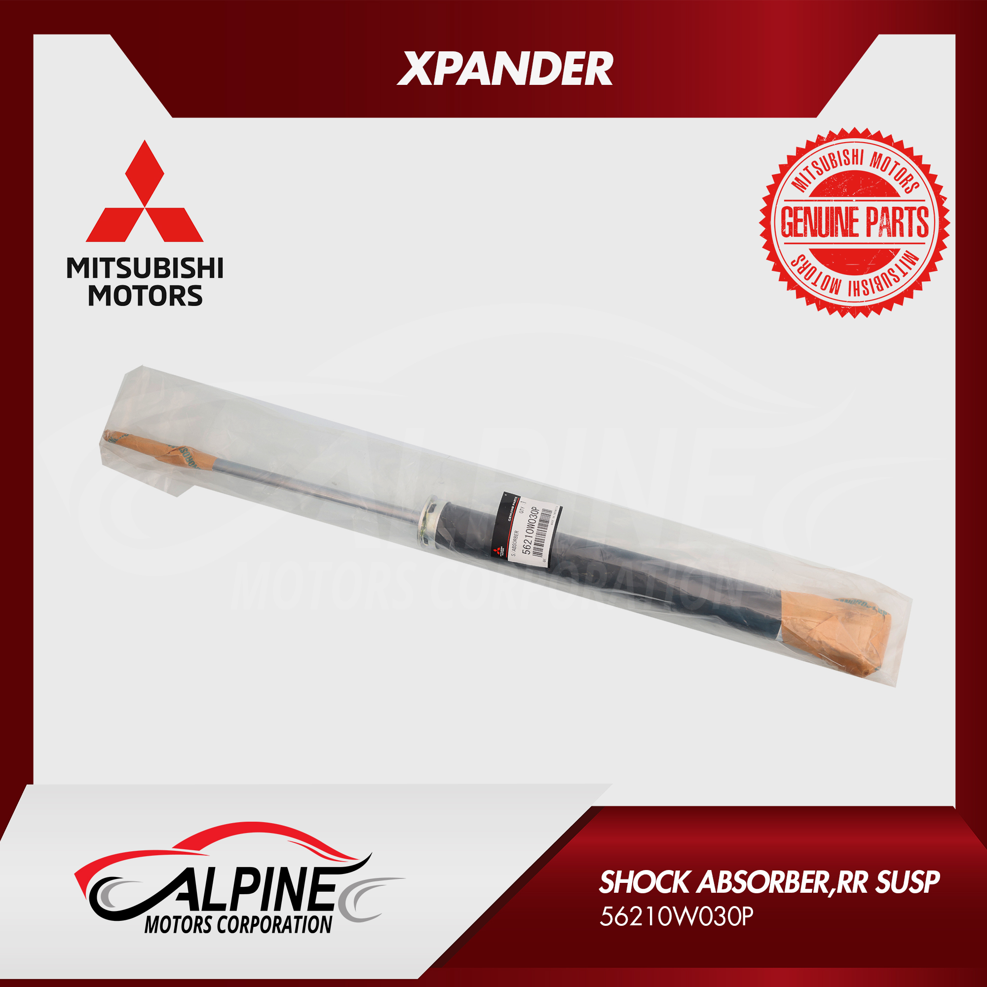 Mitsubishi Genuine Parts: SHOCK ABSORBER, REAR SUSPENSION FOR XPANDER ...