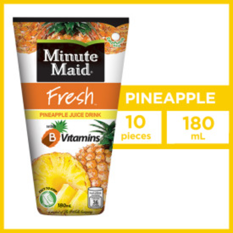 Minute Maid Fresh Pineapple 180ml x 10 | Lazada PH